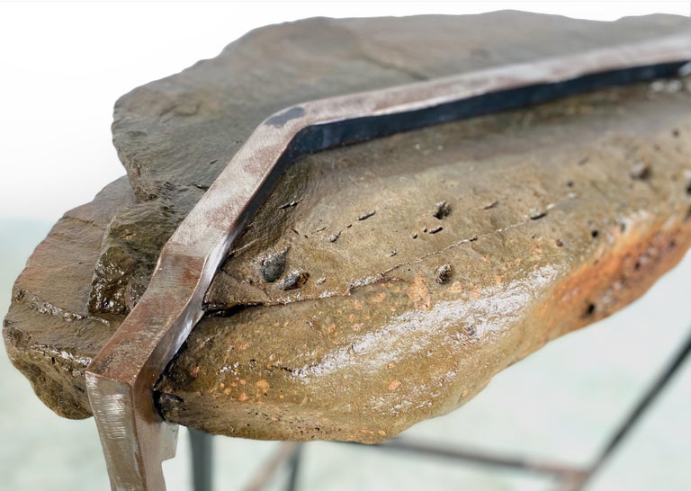 Rock Table No.12 by Quinn Morrissette, Natural Stone Steel and ...