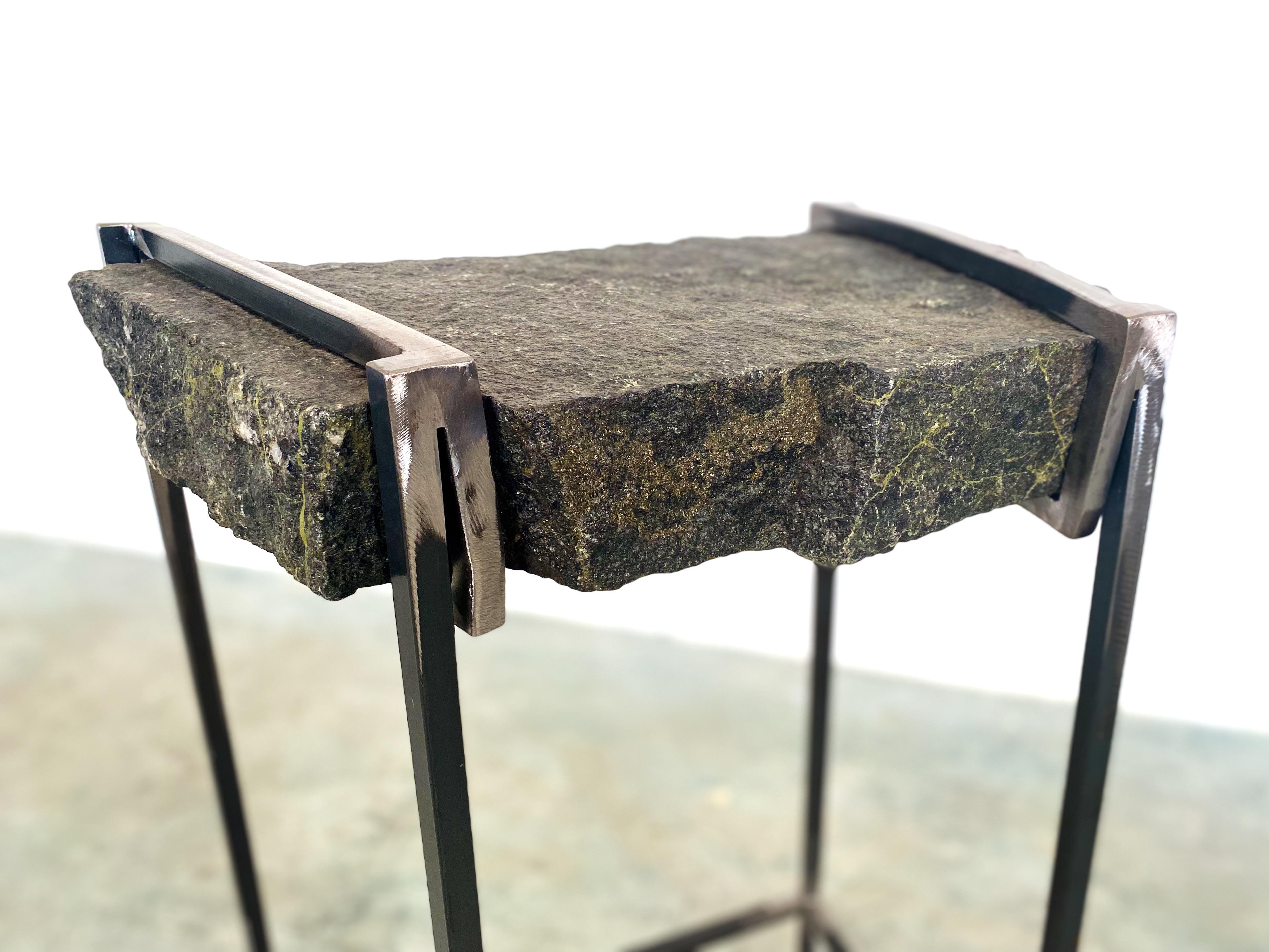 Rock Table No.15 by Quinn Morrissette, Contemporary Steel and Stone ...