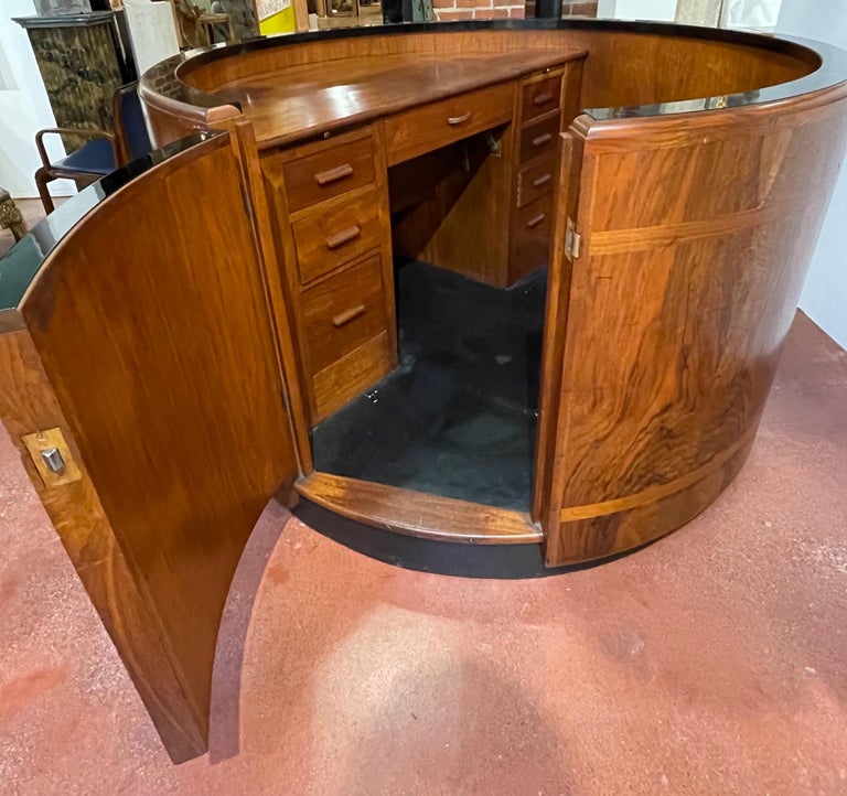 Rockefeller Center* Circular Reception Desk / Bar, Attrib. Donald ...