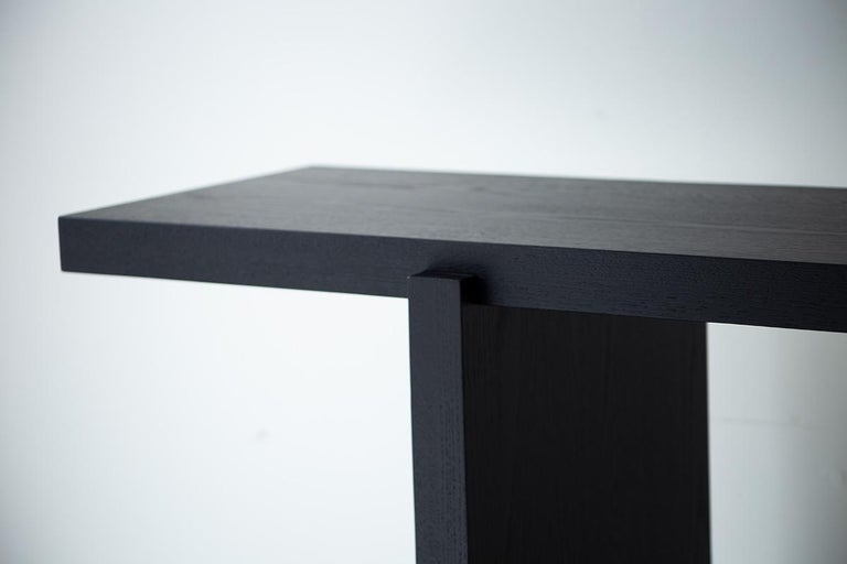 Rockefeller Modern Oak Console For Sale at 1stDibs