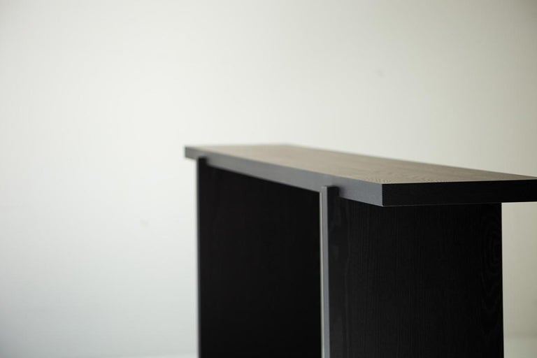 Rockefeller Modern Oak Console For Sale at 1stDibs