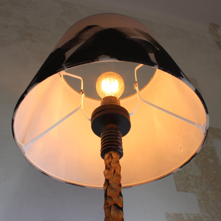 Rocket, Unique Sculptural Lighting, Floor Lamp from Reclaimed Burned ...