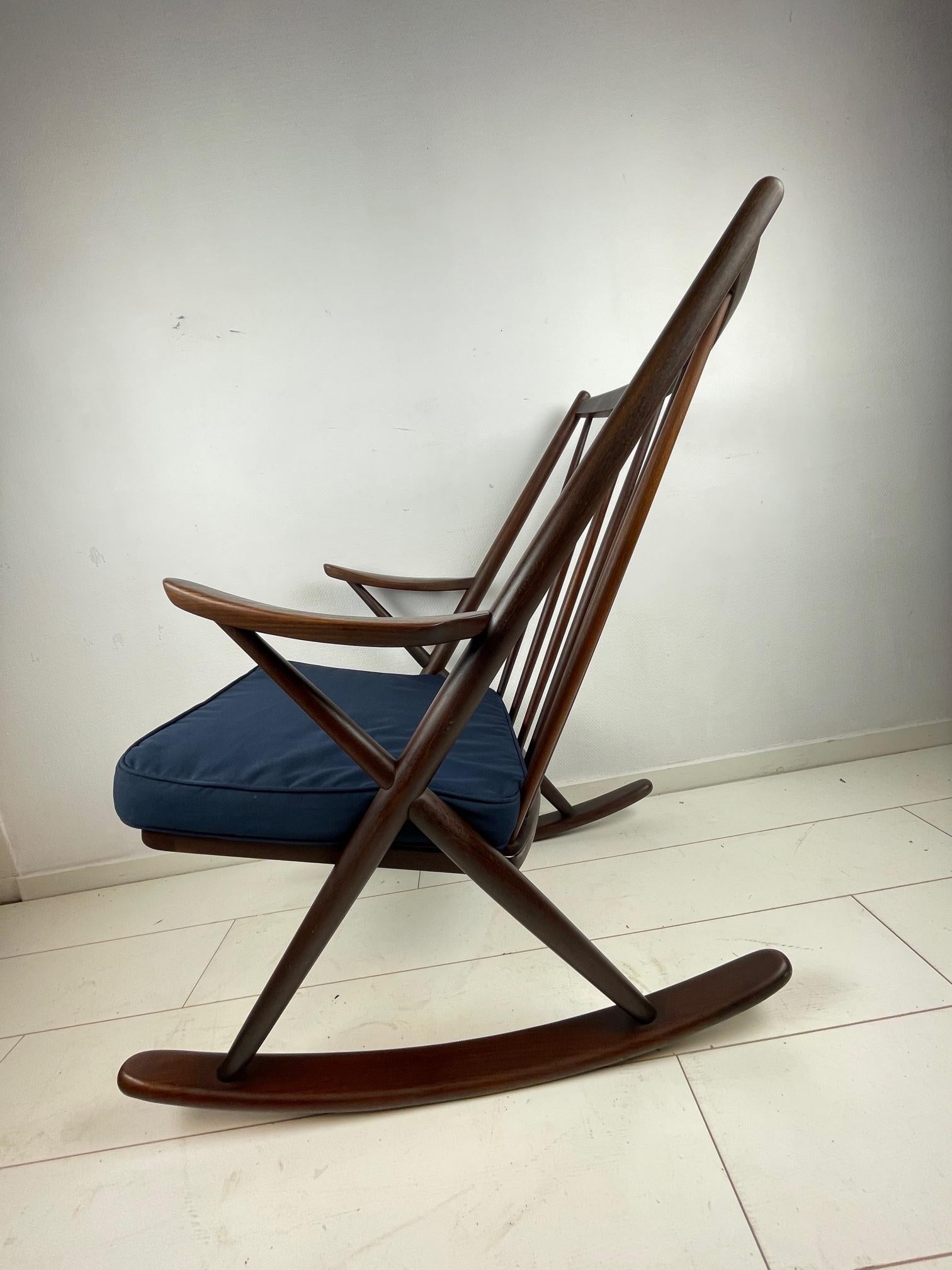 Rocking chair #182 by Frank Reenskaug for Bramin. Vintage Danish design ...