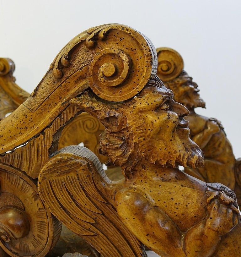 Rocking Chair Baroque Style, Germany, 19th Century at 1stDibs