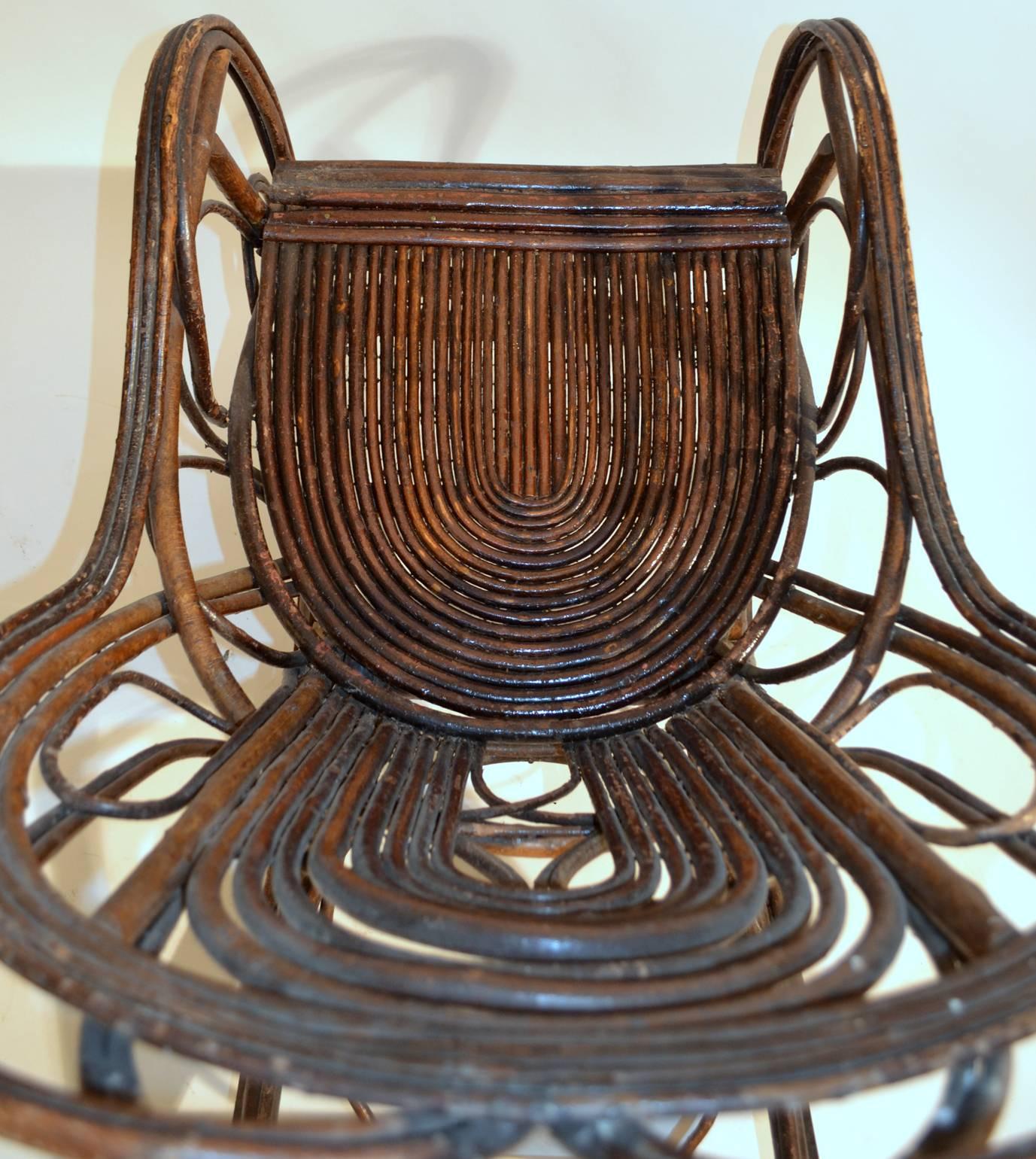 Rocking Chair in Bentwood Willow, Swedish, 1900-1920 at 1stDibs ...