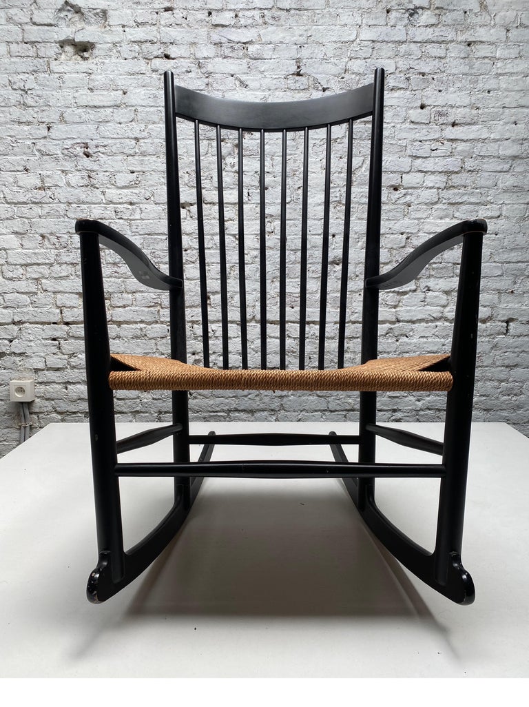 Rocking Chair Model No. J.16 by Hans Wegner for FDB Møbler, Denmark ...
