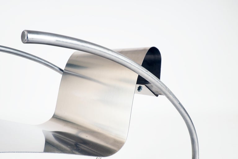 Rocking Chair/Sculpture in Stainless Steel, "Rock'n'roll" by Sigurdur ...