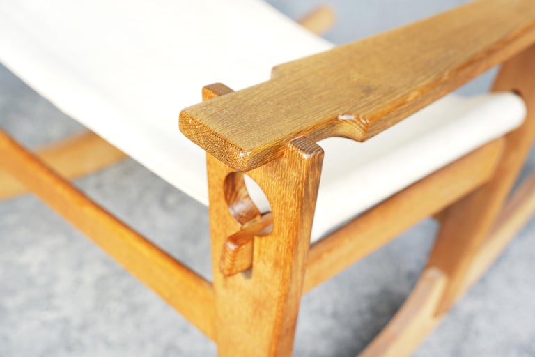 Rocking Keyhole Chair by Hans J. Wegner for Getama, Denmark For Sale at ...