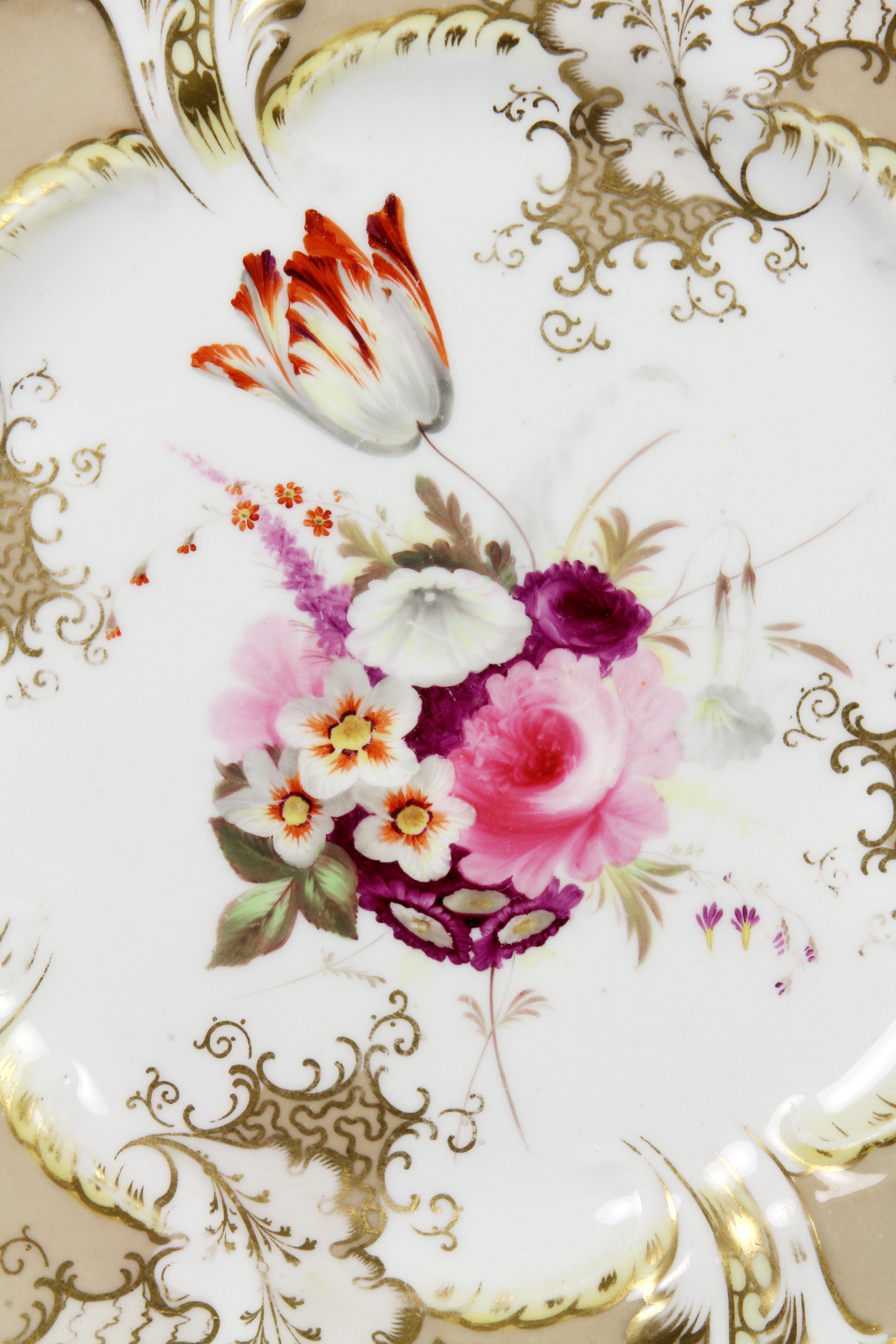 Rockingham Porcelain Dessert Set at 1stDibs