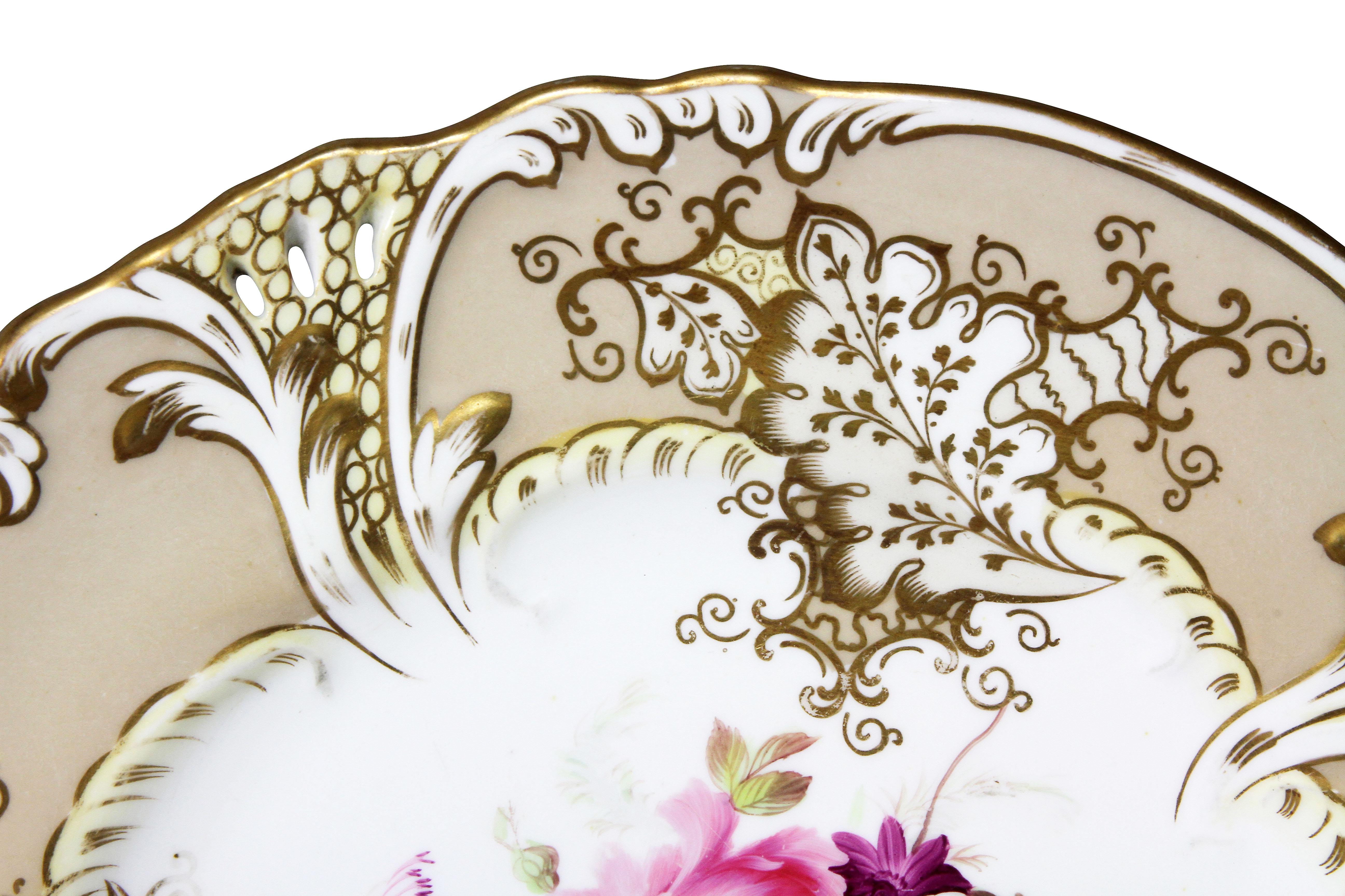 Rockingham Porcelain Dessert Set at 1stDibs
