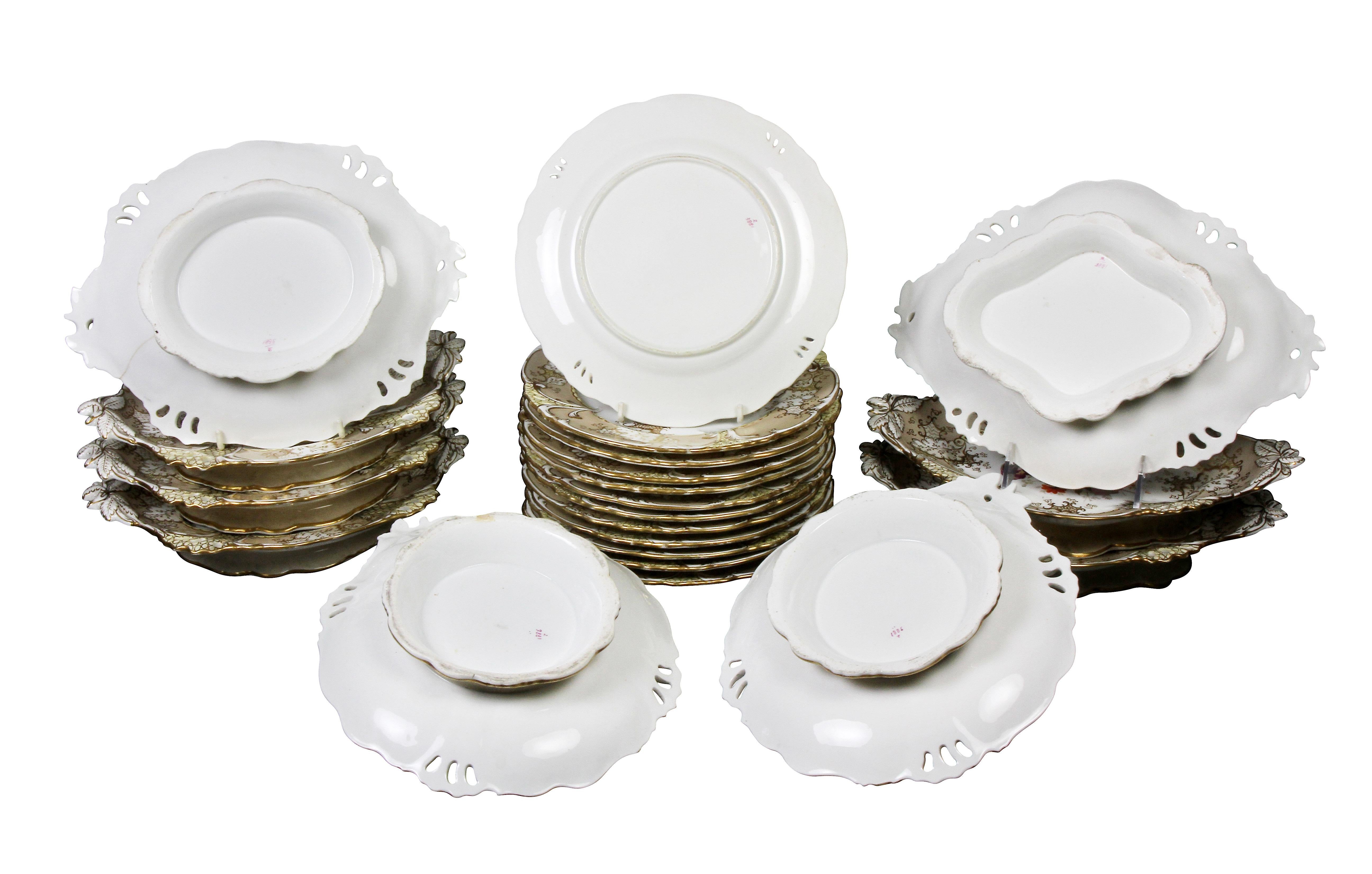Rockingham Porcelain Dessert Set at 1stDibs
