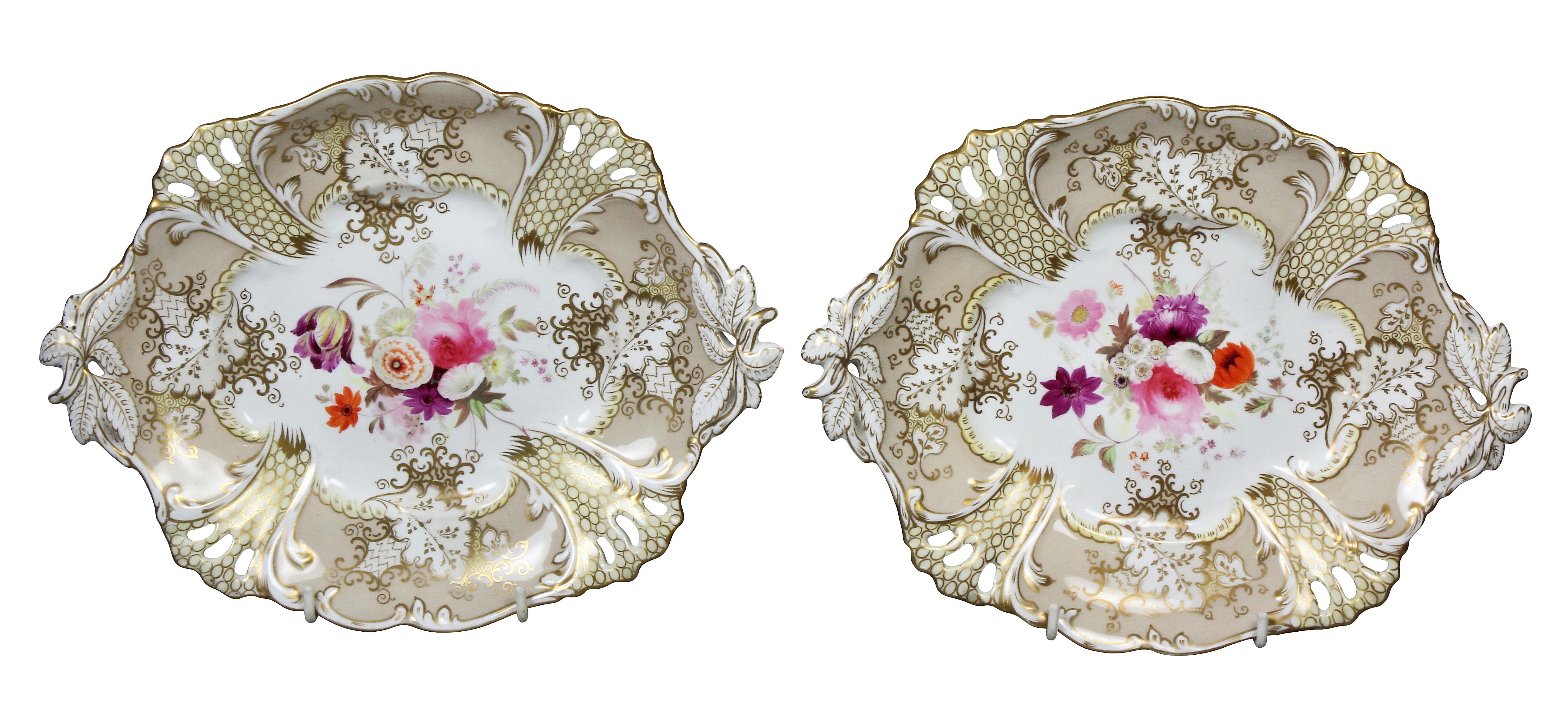 Rockingham Porcelain Dessert Set at 1stDibs