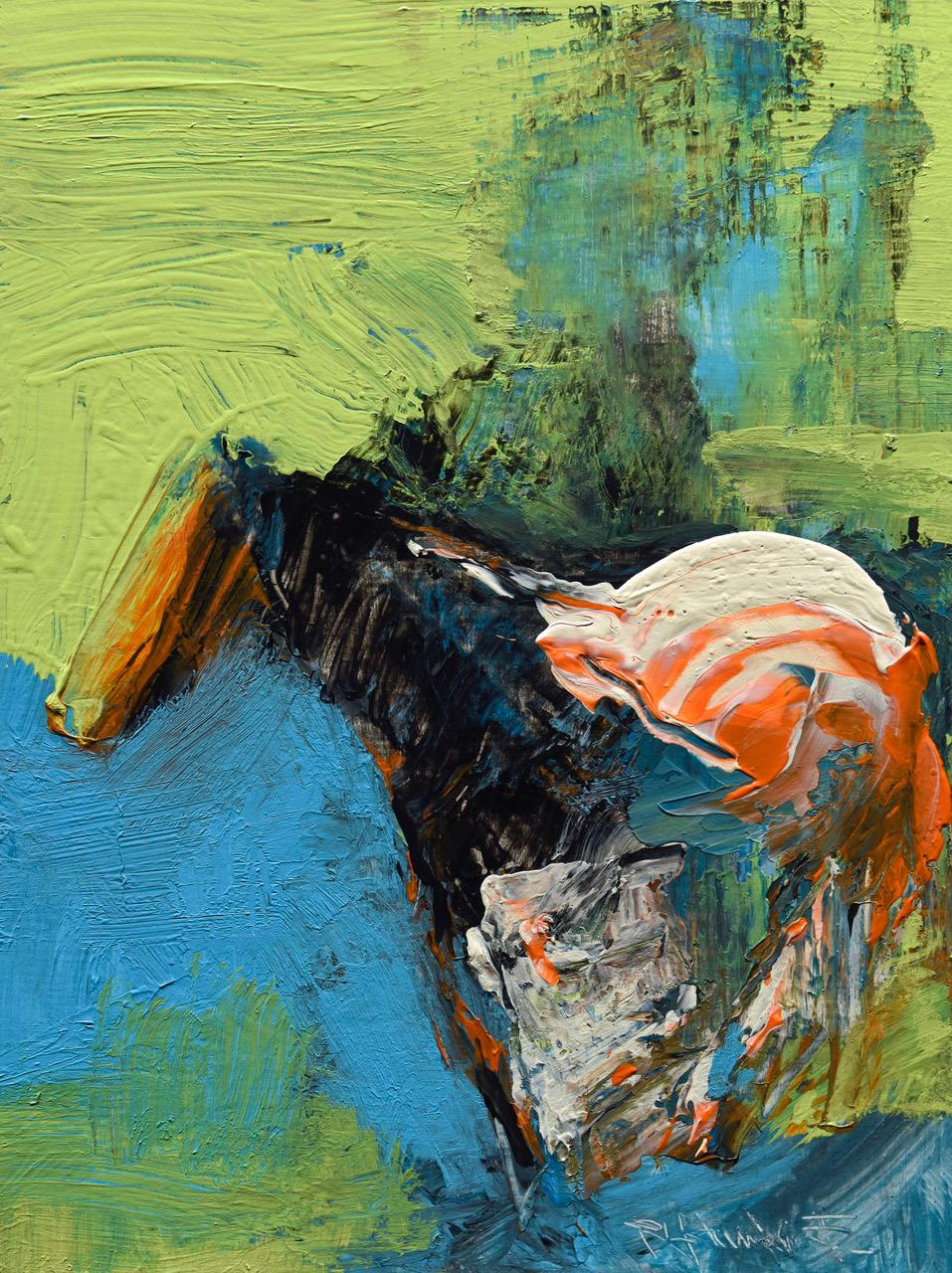 Dairo Vargas - Distant Treeline - Original, Expressionist, Landscape ...