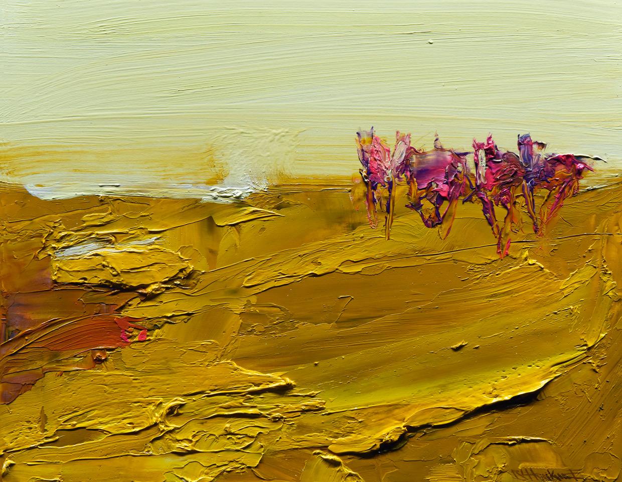 Dairo Vargas - Distant Treeline - Original, Expressionist, Landscape ...