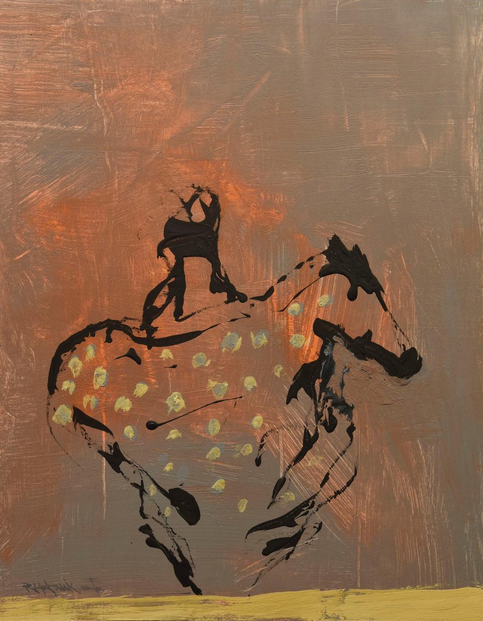 Hans Bartalo Brand - Hans Bartolo Brand "The ducks in the garden" oil ...