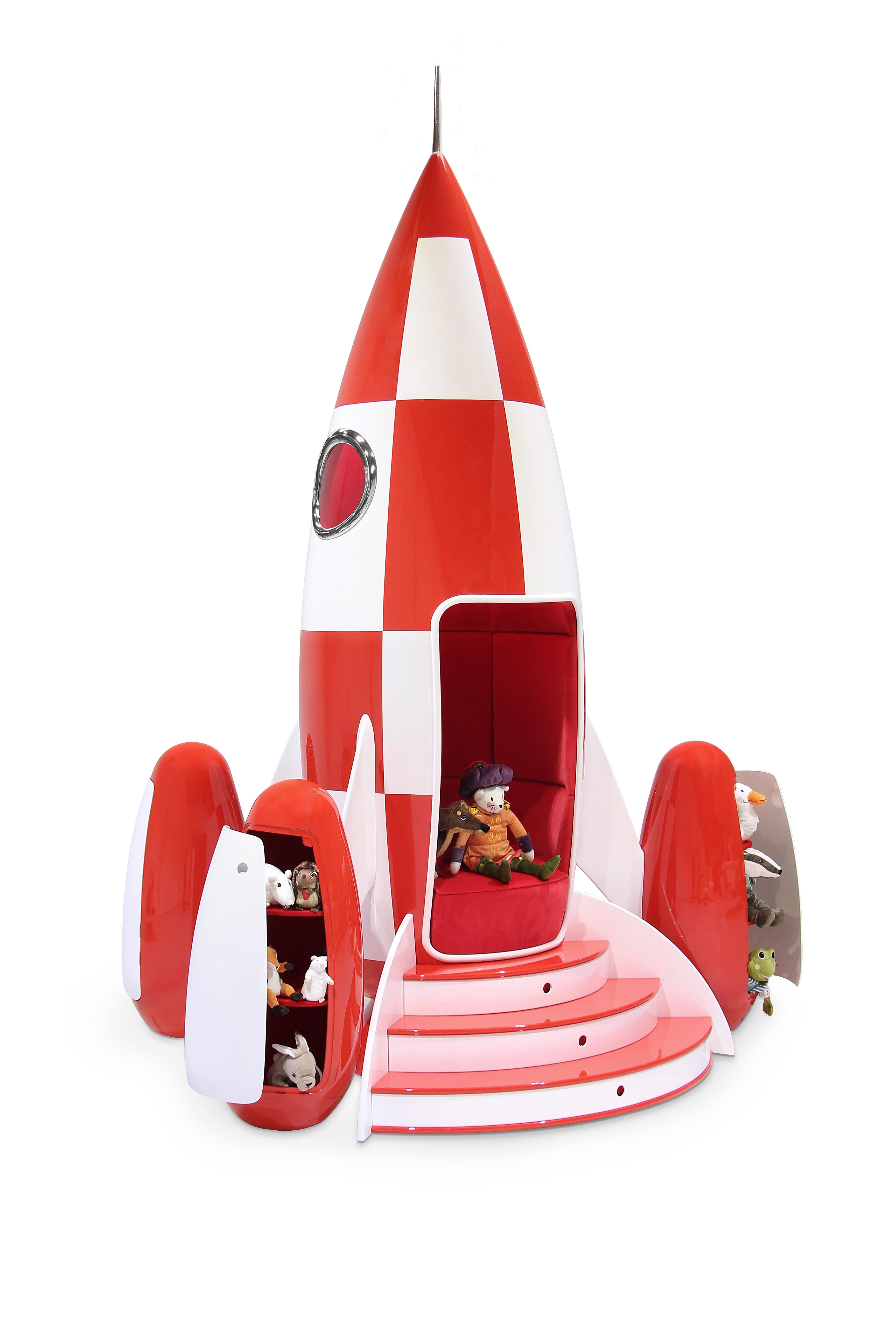 Rocky Rocket Kid's Chair in Red and White by Circu Magical Furniture ...