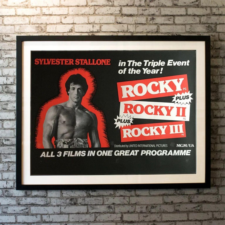 Rocky Triple Bill, Unframed Poster, 1984 For Sale at 1stDibs