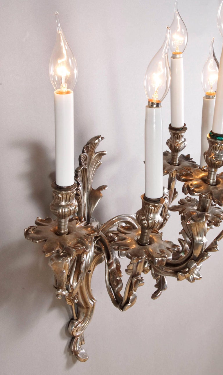 Rococo Applique Silvered Bronze For Sale at 1stDibs