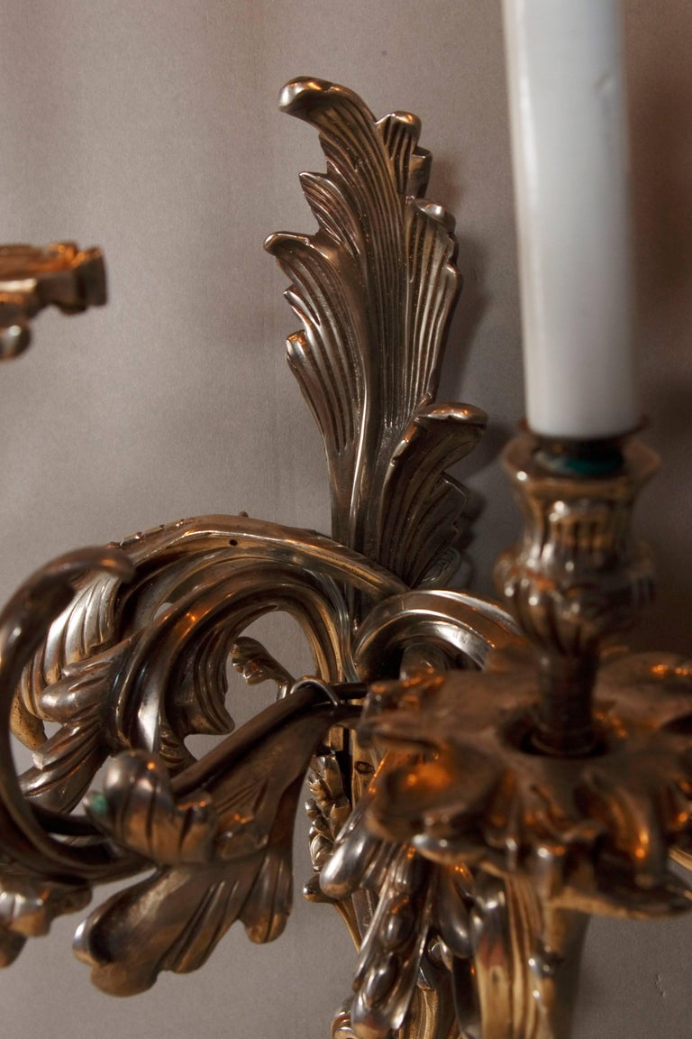 Rococo Applique Silvered Bronze For Sale at 1stDibs