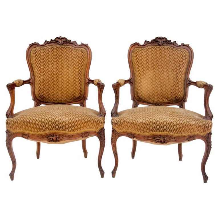 Rococo Armchair Set, France, circa 1880 at 1stDibs