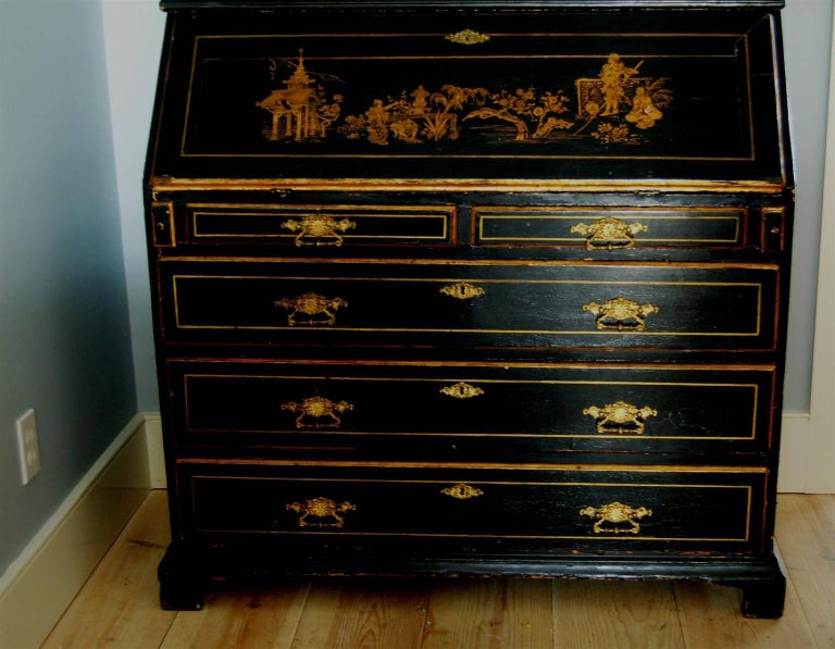 Rococo Chinoiserie Secretary, Swedish, 18th Century, Origin Sweden ...