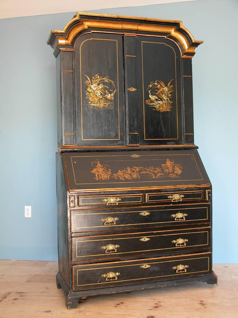 Rococo Chinoiserie Secretary, Swedish, 18th Century, Origin Sweden ...
