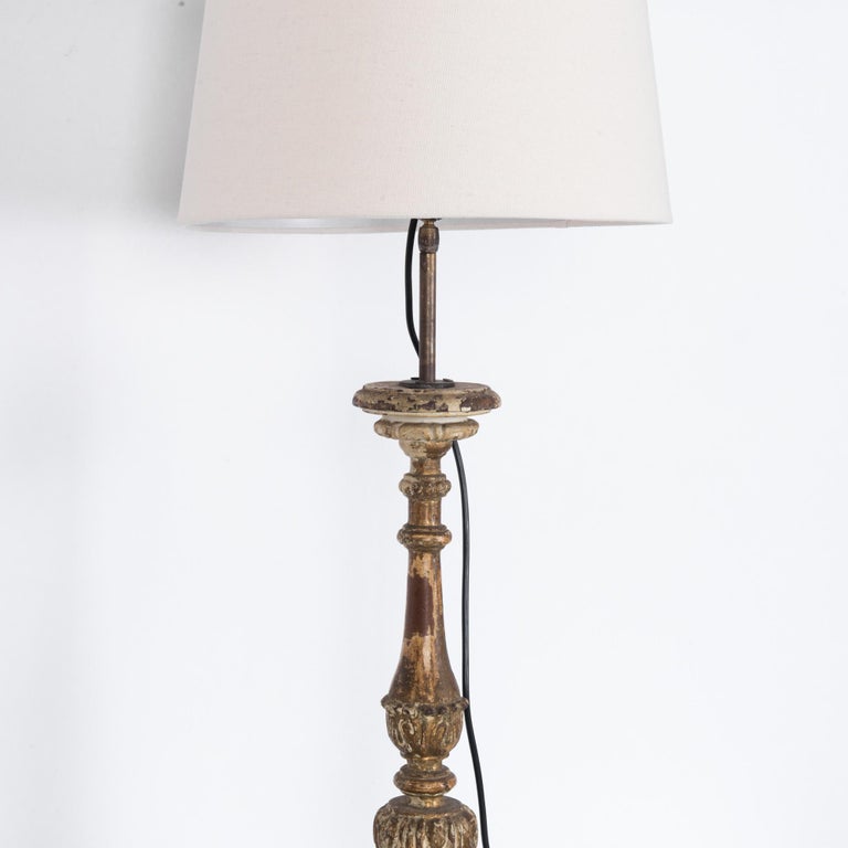 Rococo Gilded French Table Lamp For Sale at 1stDibs