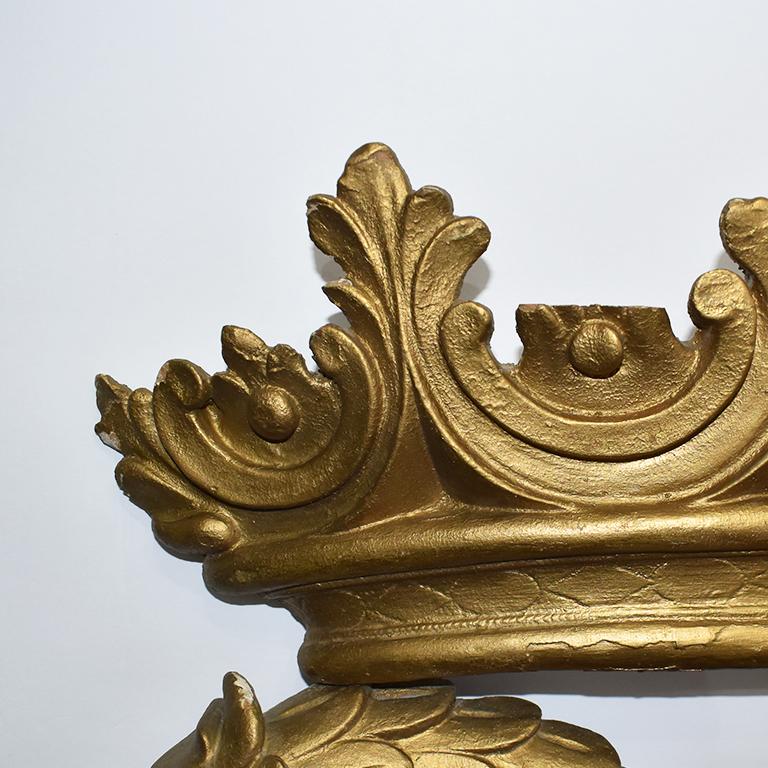 Rococo Giltwood Golden Phoenix Bird Wall Mirror, 19th Century, England ...