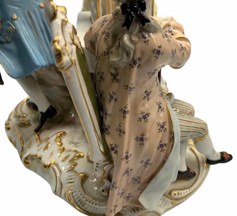 Rococo Meissen Porcelain Trio of Children at 1stDibs