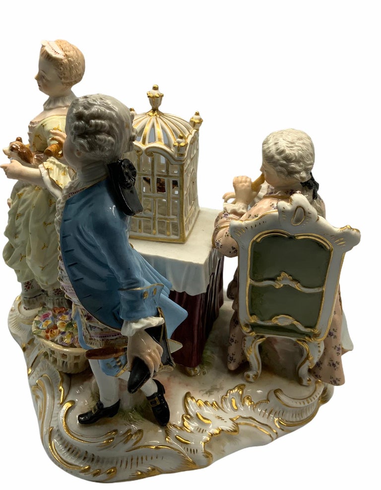 Rococo Meissen Porcelain Trio of Children at 1stDibs