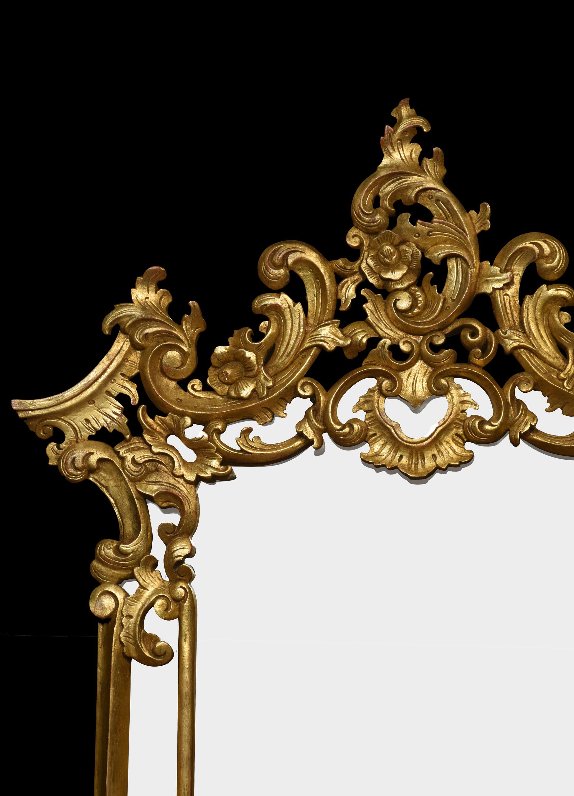 Rococo Revival Gilt Mirror For Sale at 1stDibs