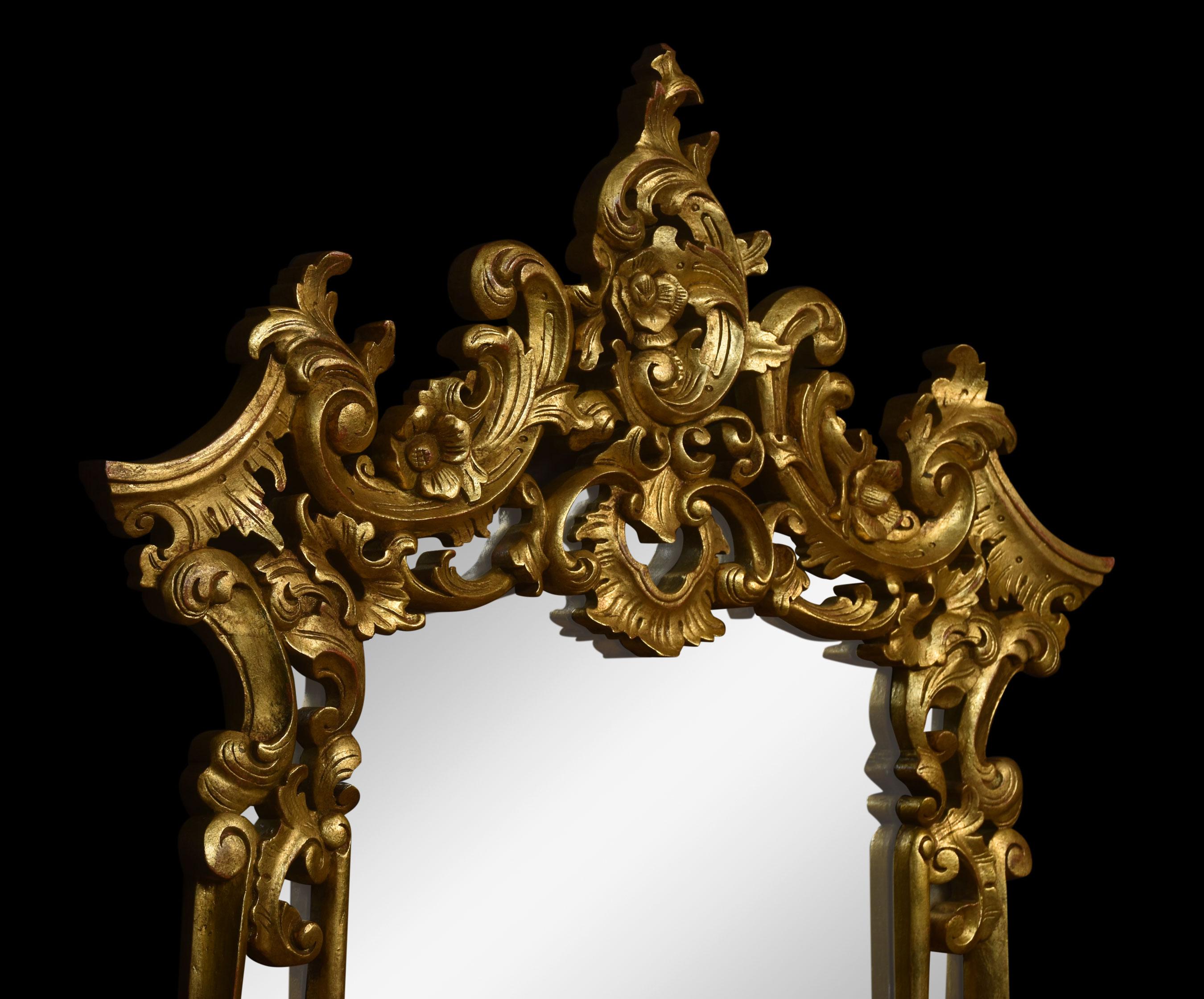 Rococo Revival Gilt Mirror For Sale at 1stDibs