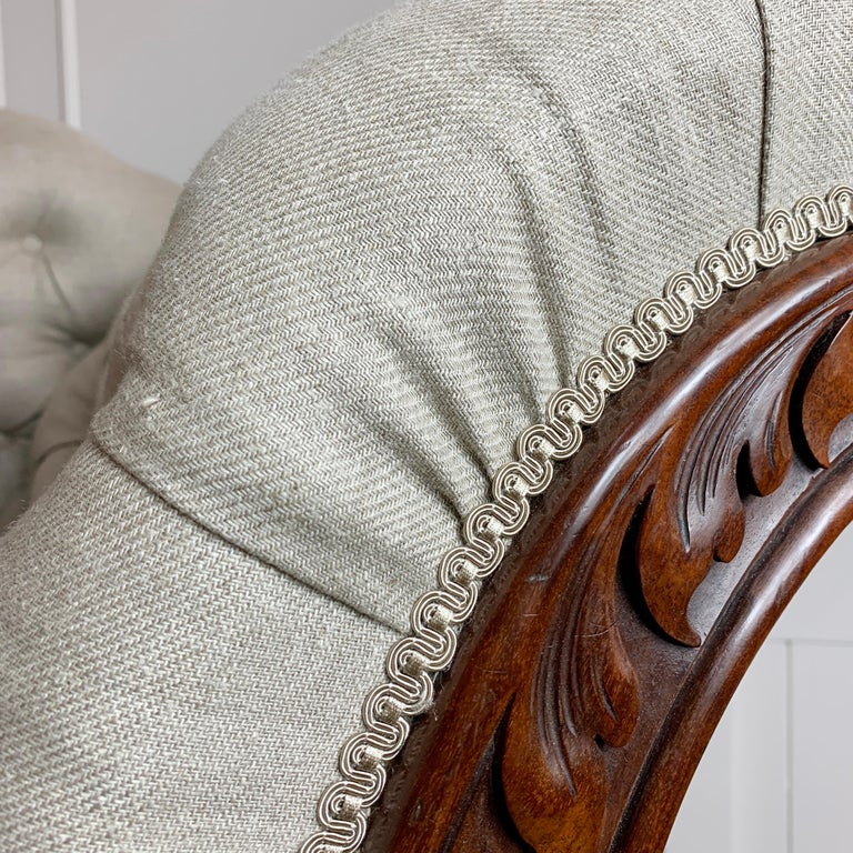 Rococo Revival John Henry Belter Meridienne/Recamier For Sale at ...