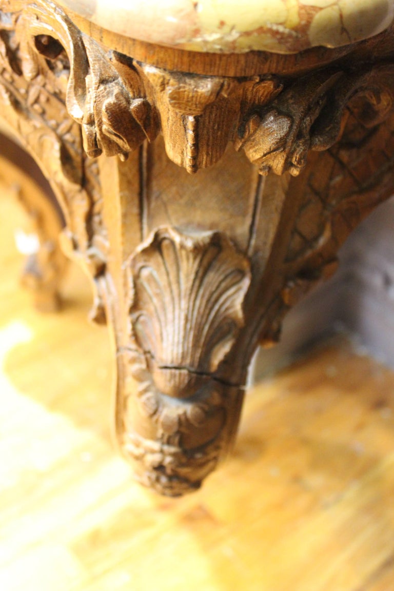 Rococo Rocaille Style Console with Marble Top from France at 1stDibs ...