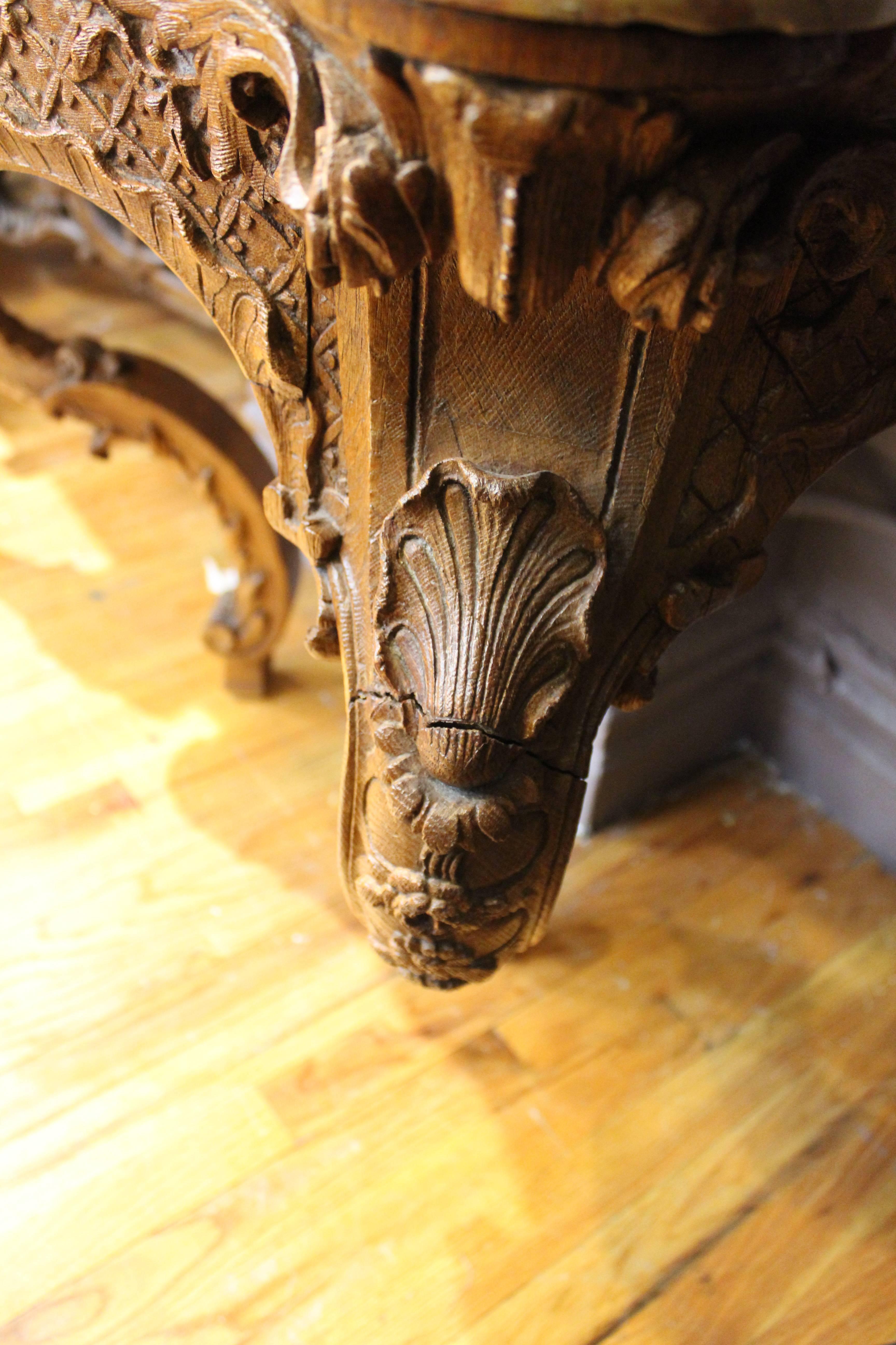 Rococo Rocaille Style Console with Marble Top from France at 1stDibs ...