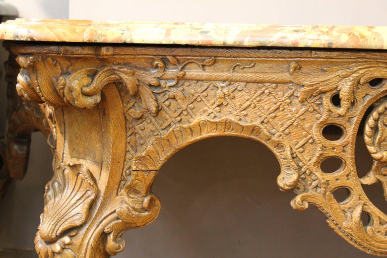 Rococo Rocaille Style Console with Marble Top from France at 1stDibs ...
