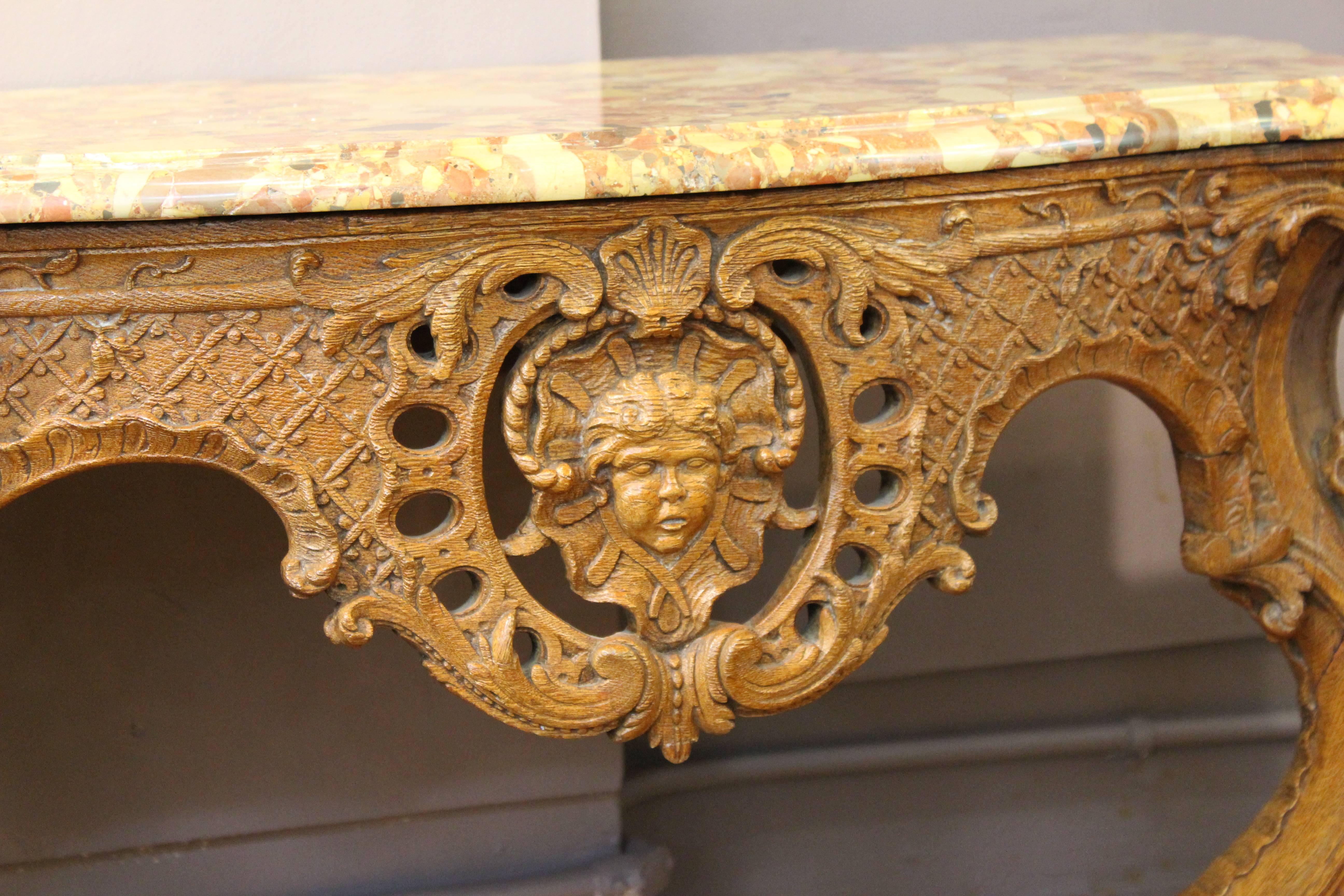 Rococo Rocaille Style Console with Marble Top from France at 1stDibs ...