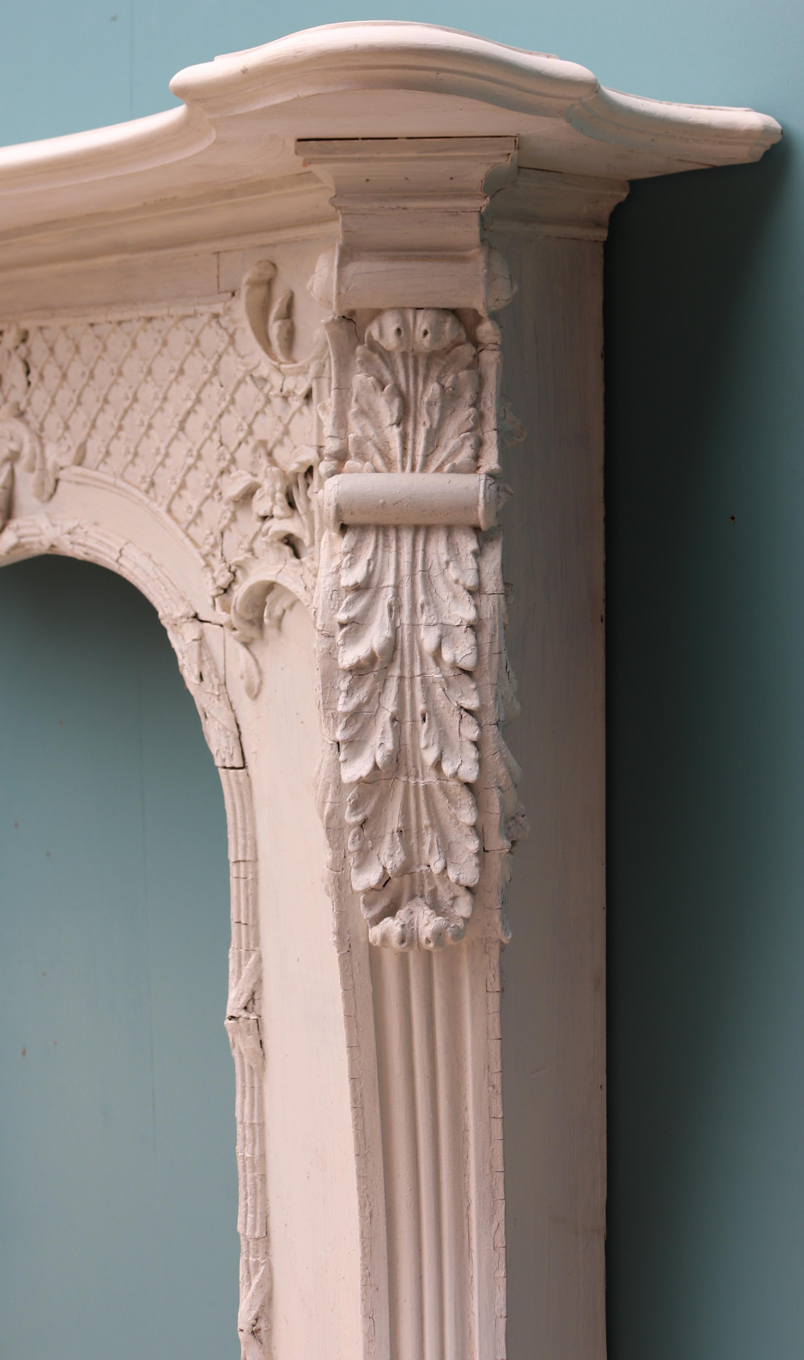 Rococo Style Antique Mantel at 1stDibs