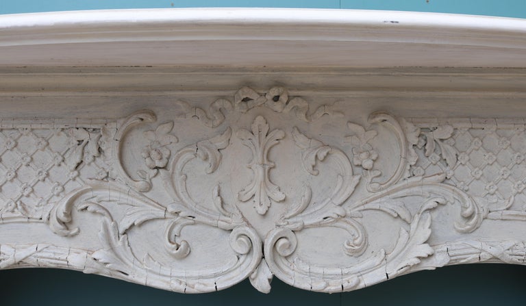 Rococo Style Antique Mantel For Sale at 1stDibs