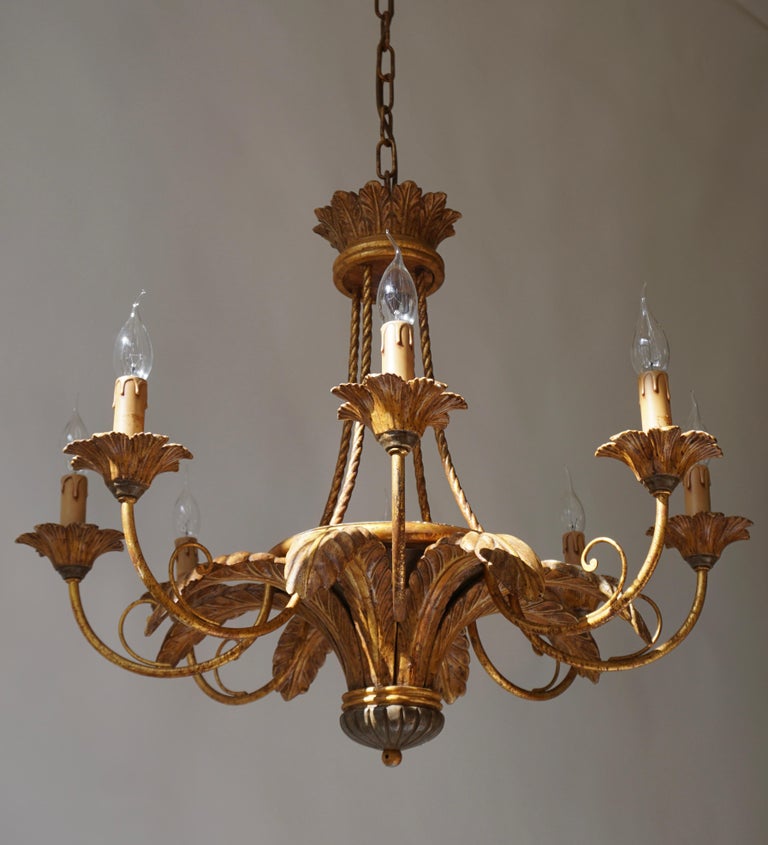 Rococo Style Chandelier For Sale at 1stDibs
