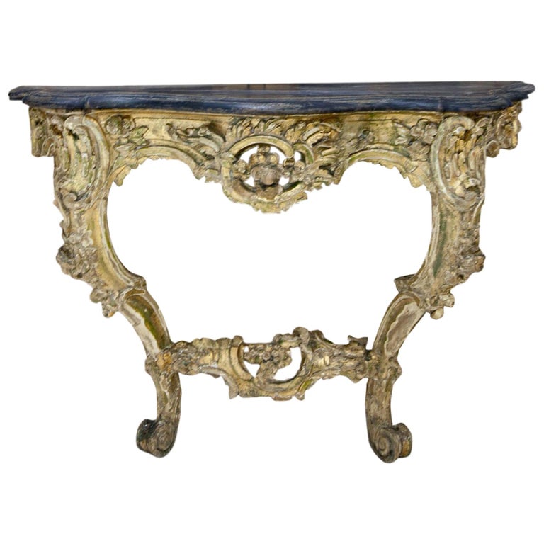 Rococo-Style Console Table, Mid-19th Century at 1stDibs