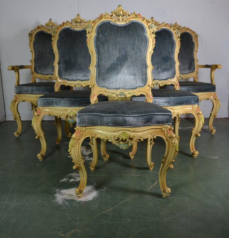 Rococo Style Dining Chairs at 1stDibs
