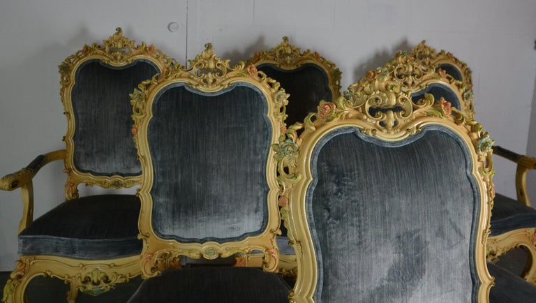Rococo Style Dining Chairs at 1stDibs