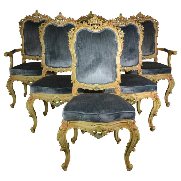Rococo Style Dining Chairs at 1stDibs