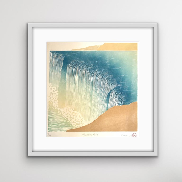 Rod Nelson - Horseshot Falls, Traditional Japanese Style Artwork ...