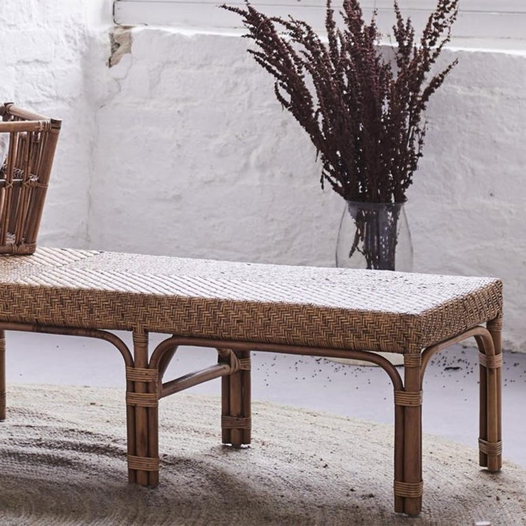 Roda Rattan Bench For Sale at 1stDibs