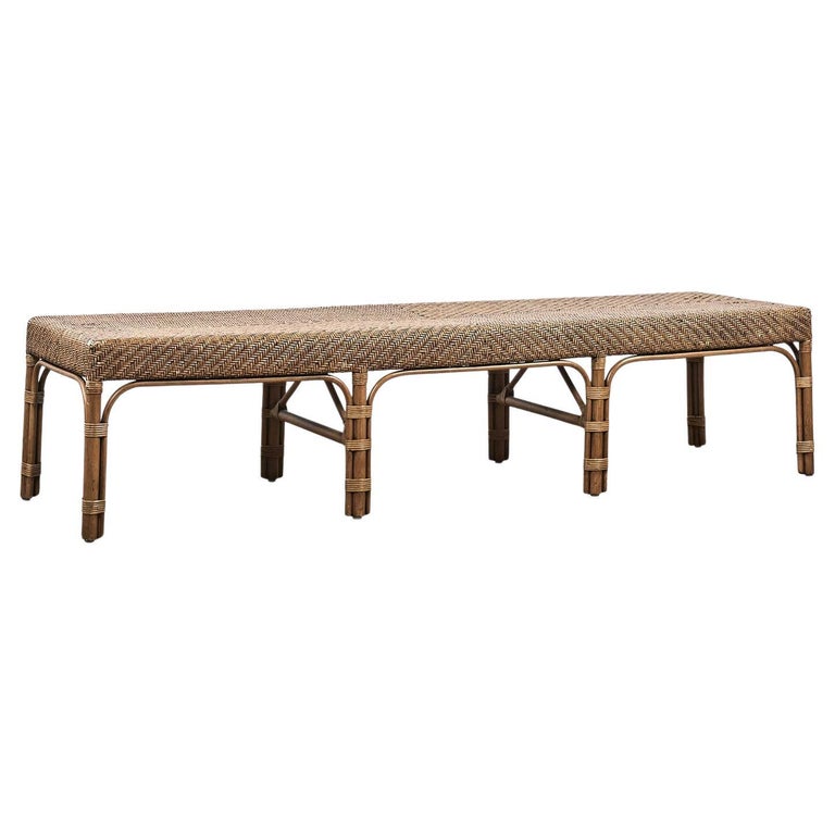 Roda Rattan Bench For Sale at 1stDibs