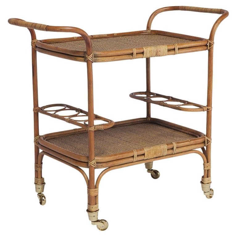 Roda Rattan Trolley For Sale at 1stDibs
