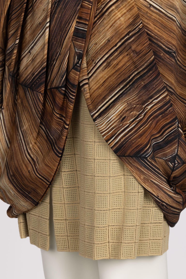 Rodarte 2011 Runway Embroidered Tulle Wood Dress For Sale at 1stDibs