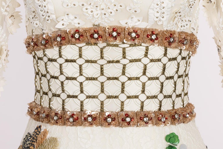 Rodarte Runway Crystal Sequin Lace Ruffle Dress FW 2016 at 1stDibs ...